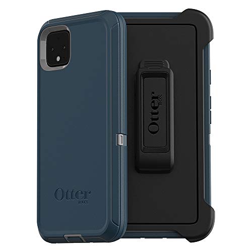 OtterBox Defender Series SCREENLESS Case Case for Google Pixel 4 XL - Gone Fishin (Wet Weather/Majolica Blue)