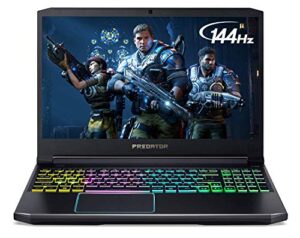 acer predator helios 300 gaming laptop, intel core i7-9750h, geforce gtx 1660 ti, 15.6" full hd 144hz display, 3ms response time, 16gb ddr4, 512gb pcie nvme ssd, rgb backlit keyboard, ph315-52-710b