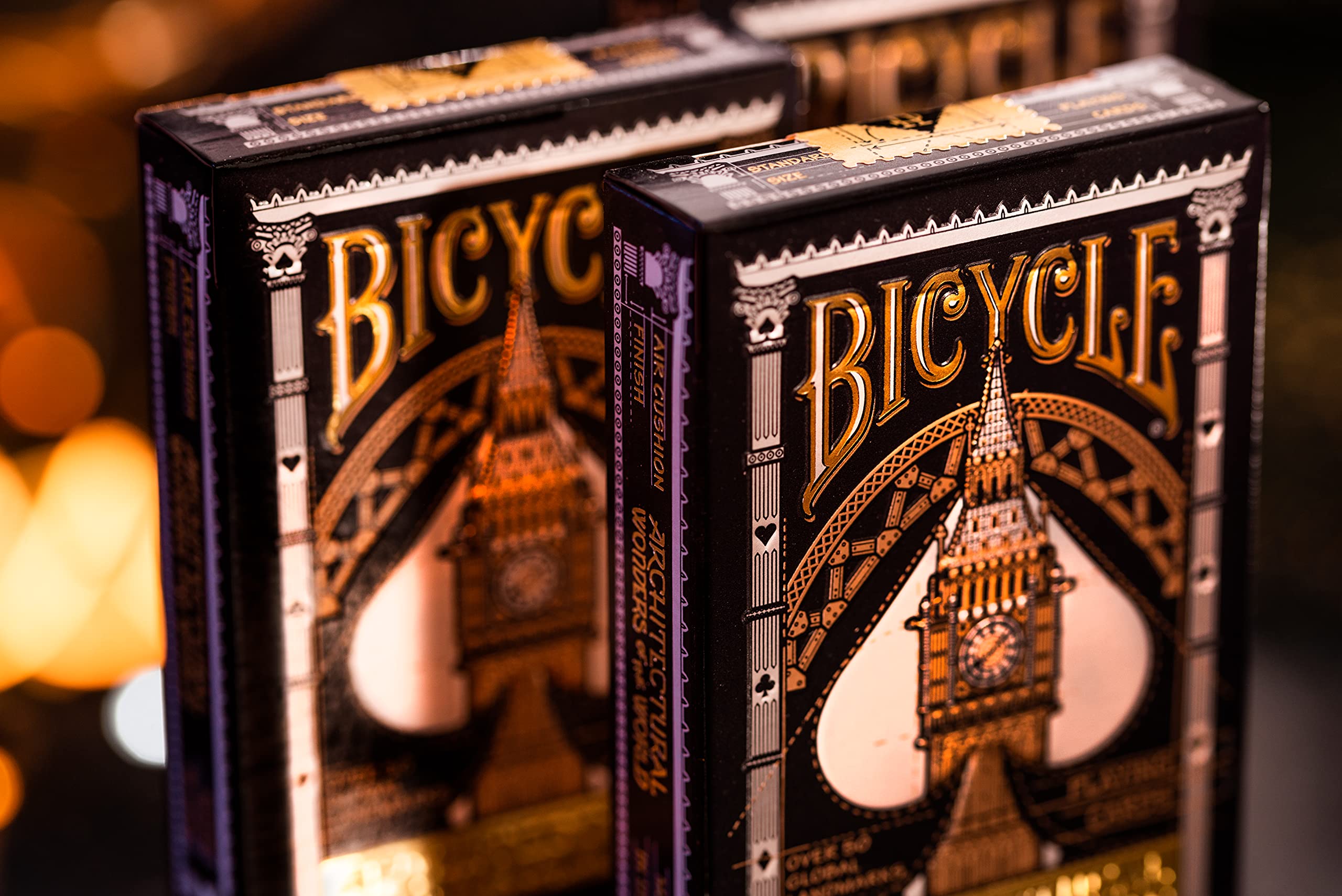 Bicycle Architectural Wonders of The World Playing Cards, Black