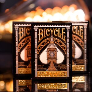 Bicycle Architectural Wonders of The World Playing Cards, Black