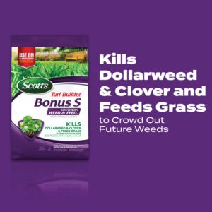 Scotts Turf Builder Bonus S Southern Weed & FeedF2, Weed Killer and Lawn Fertilizer, 5,000 sq. ft., 17.24 lbs.