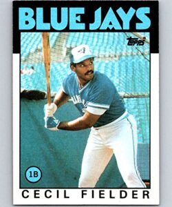 1986 topps #386 cecil fielder nm-mt rc rookie blue jays