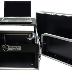 Harmony Audio Cases HCM4ULT DJ Laptop Glide 10U Slant Top 6U Vertical Rack Case New