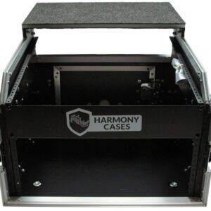 Harmony Audio Cases HCM4ULT DJ Laptop Glide 10U Slant Top 6U Vertical Rack Case New