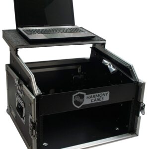 Harmony Audio Cases HCM4ULT DJ Laptop Glide 10U Slant Top 6U Vertical Rack Case New