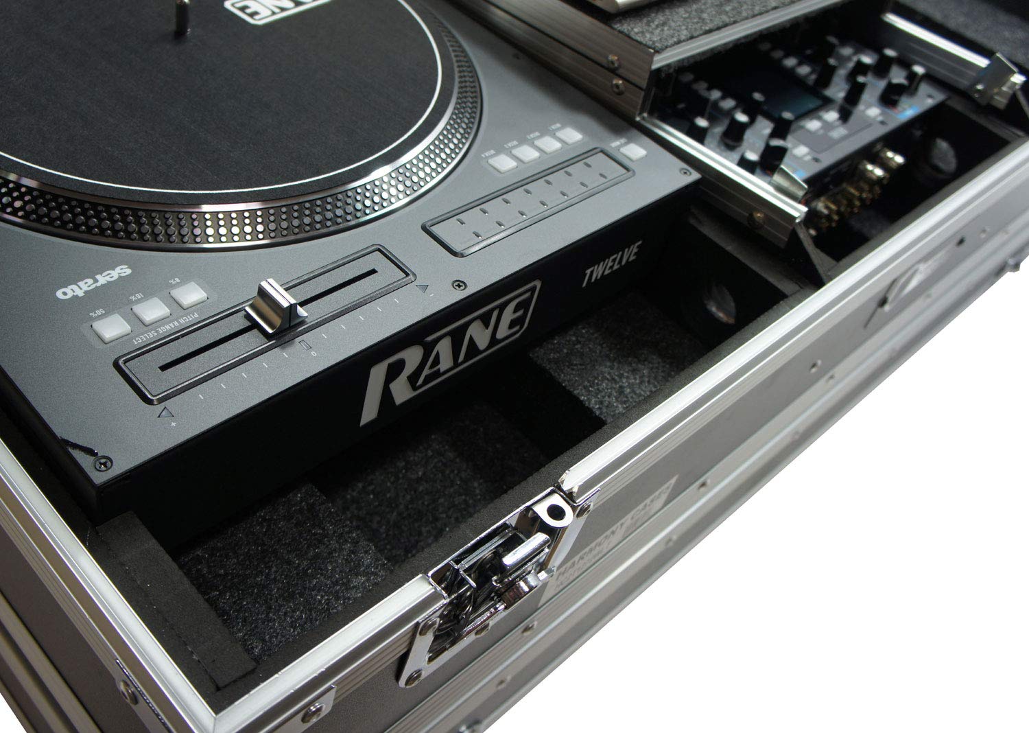 Harmony Audio HC2T1272WLT DJ Battle Coffin Compatible with (2) Rane 12 Turntables & Rane 72 Mixer - Case Only