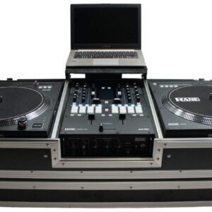 Harmony Audio HC2T1272WLT DJ Battle Coffin Compatible with (2) Rane 12 Turntables & Rane 72 Mixer - Case Only