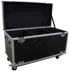 harmony audio hcut4422w pro audio dj touring 44x22x22 utility road trunk case wheels