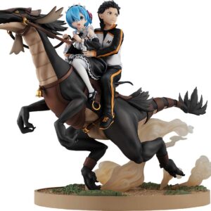 Kadokawa Re: Zero - Starting Life in Another World: Rem & Subaru (Attack On The White Whale Version) PVC Figure