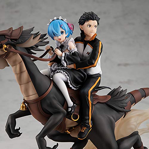 Kadokawa Re: Zero - Starting Life in Another World: Rem & Subaru (Attack On The White Whale Version) PVC Figure