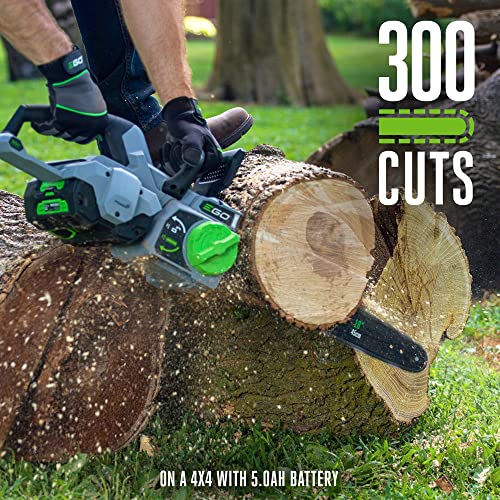 EGO Power+ CS1804 18-Inch 56-Volt Cordless Chain Saw 5.0Ah Battery and Charger Included