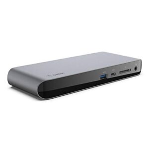 Belkin Thunderbolt 3 Dock Pro w/ Thunderbolt 3 Cable - USB-C Hub - USB-C Docking Station for MacOS & Windows, Dual 4K @60Hz, 40Gbps Transfer Speed, 85W Upstream Charging, w/ Ethernet, SD & Audio Ports