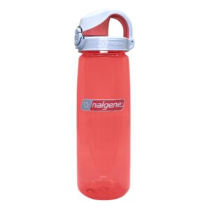 nalgene on the fly bpa-free water bottle, coral with frost/coral, 24 oz