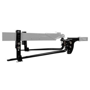 REESE 49911 Pro Round Bar Weight Distribution Hitch with Sway Control, 6,000 lbs. Capacity, Fits Up to 7 Inch Trailer Frames, 8.5 Inch Drop Shank Included