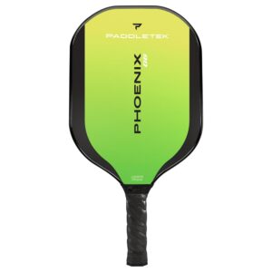 paddletek phoenix g6 pickleball paddle | professional pickleball paddles with honeycomb core, polycarbonate surface, graphite polycore & high tack performance grip | usapa approved