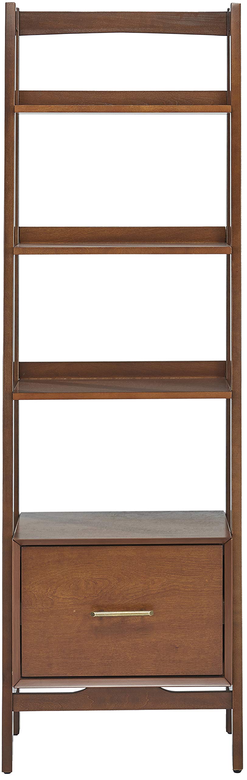 Crosley Furniture Landon Small Etagere Bookcase, Mahogany