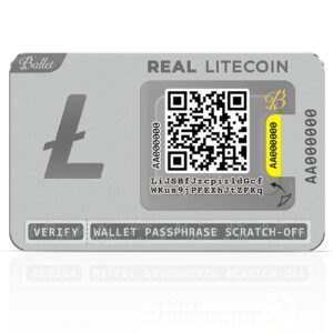 ballet real litecoin - the easiest crypto cold storage card - cryptocurrency hardware wallet, managing your crypto assets, nfts, coins, (single)