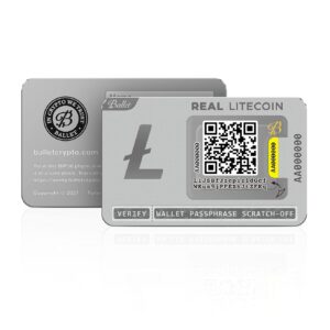 Ballet Real Litecoin - The Easiest Crypto Cold Storage Card - Cryptocurrency Hardware Wallet, Managing Your Crypto Assets, NFTS, Coins, (Single)