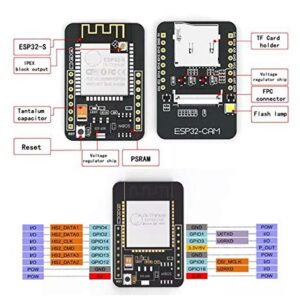 Taidacent WiFi Bluetooth Dual Mode Camera IOT Kits Development Board 2MP Esp32 with Camera ESP32-CAM OV2640 Esp32