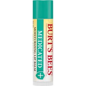 Medicated Moisturizing Lip Balm Twin Pack by Burts Bees for Unisex - 2 x 0.15 oz Lip Balm