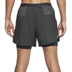 Nike Men's Flex Stride 5" 2-in-1 Running Shorts (Black/Black, LG 5)