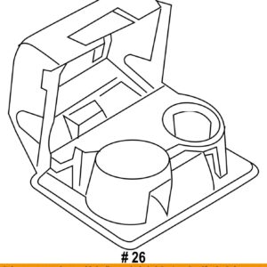 Kerman 8C3Z-2513562-AD in-Dash Cup Holder for 2008-2010 Ford F250 F350 F450 F550 by Kallia