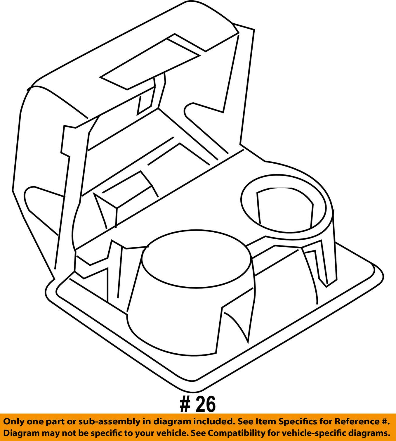 Kerman 8C3Z-2513562-AD in-Dash Cup Holder for 2008-2010 Ford F250 F350 F450 F550 by Kallia