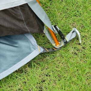 Bessport Tent Footprint for 1-2-3 Person Tent Waterproof Camping Tarp with Drawstring Carrying Bag for Picnic, Hiking and Other Outdoor Activities (3 Person)