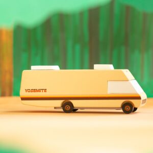 CANDYCAR® Wooden Diecast Collection - Yosemite RV, Premium Handcrafted Beech Wood Toy Car