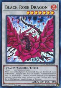 yu-gi-oh! - black rose dragon - dude-en010 - ultra rare - 1st edition - duel devastator