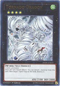 yu-gi-oh! - tornado dragon - dude-en019 - ultra rare - 1st edition - duel devastator