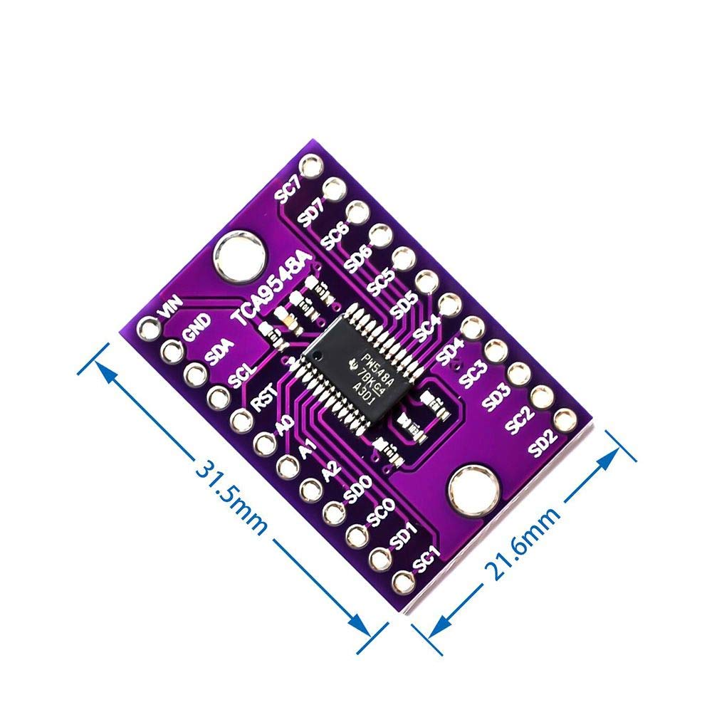 DAOKI 5Pcs Expansion Board TCA9548A I2C IIC Multiplexer Breakout Board 8 Channel Expansion Board for Arduino