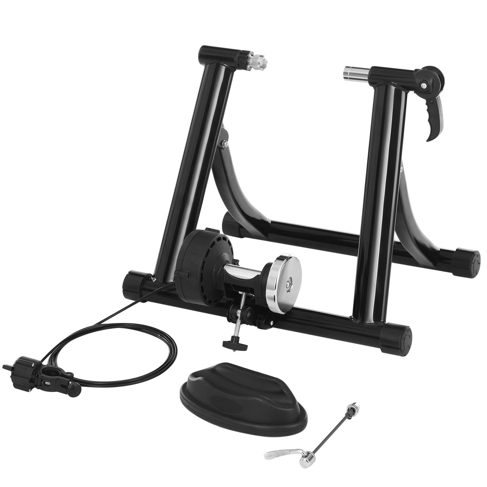 SONGMICS Indoor Bike Trainer Stand, Reduces Noise, Curvy Stable Frame USBT01B