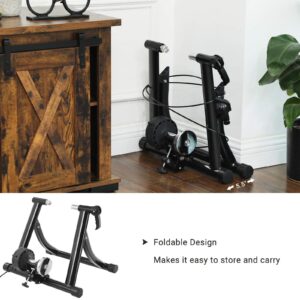 SONGMICS Indoor Bike Trainer Stand, Reduces Noise, Curvy Stable Frame USBT01B