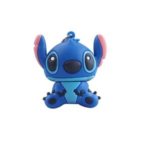 usb flash drive. 16gb, 32gb, 64gb cartoon lilo & stitch usb flash drive pen drive memory stick u disk. (64gb, blue)