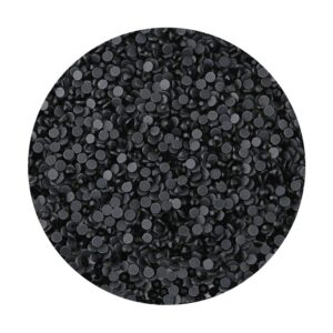 beadsland crystal hotfix rhinestone,machine cut stone 1440pcs/pkg (black,ss10/3mm)