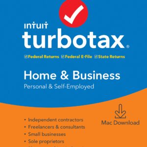 [Old Version] TurboTax Home & Business + State 2019 Tax Software [Mac Download]