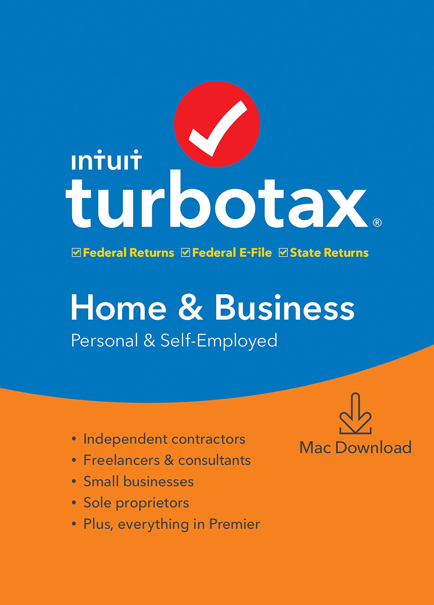 [Old Version] TurboTax Home & Business + State 2019 Tax Software [Mac Download]