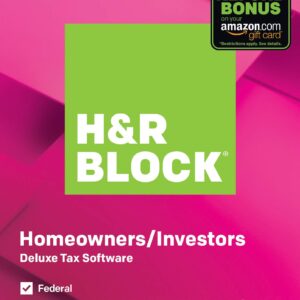 [OLD VERSION] H&R Block Tax Software Deluxe 2019 [Federal Only] [Amazon Exclusive] [PC Download]