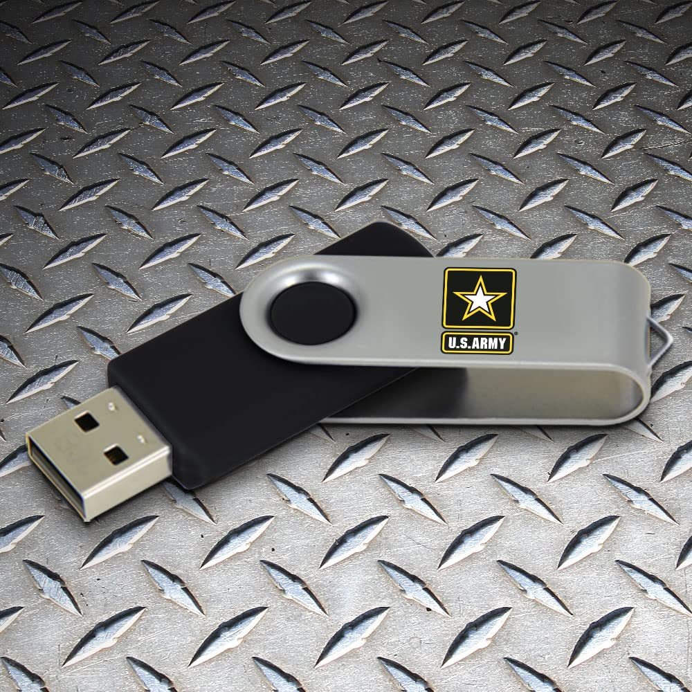 8GB Custom USB Flash Drives Personalized with Your Logo - for Promotional Use - Swivel - White Body/Silver Clip - 20 Pack