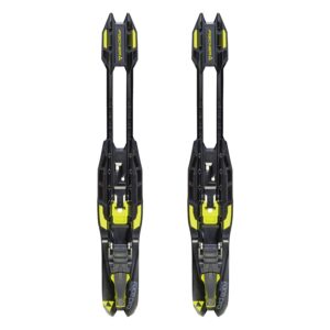 fischer race pro skate ifp no tools installation cross-country nordic ski binding, black/yellow