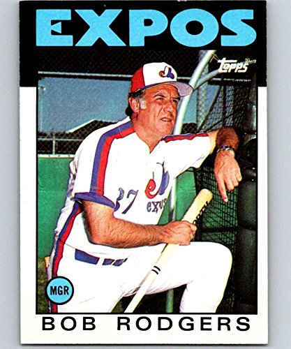 1986 Topps #171 Bob Rodgers UER NM-MT Expos