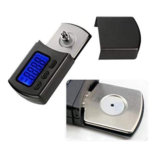 Professional LP Digital Turntable Stylus Force Scale Gauge led dzr for MM/MC/MI 0.01g/5.00g LCD Backlight for Tonearm Phono Cartridge Record Cleaner