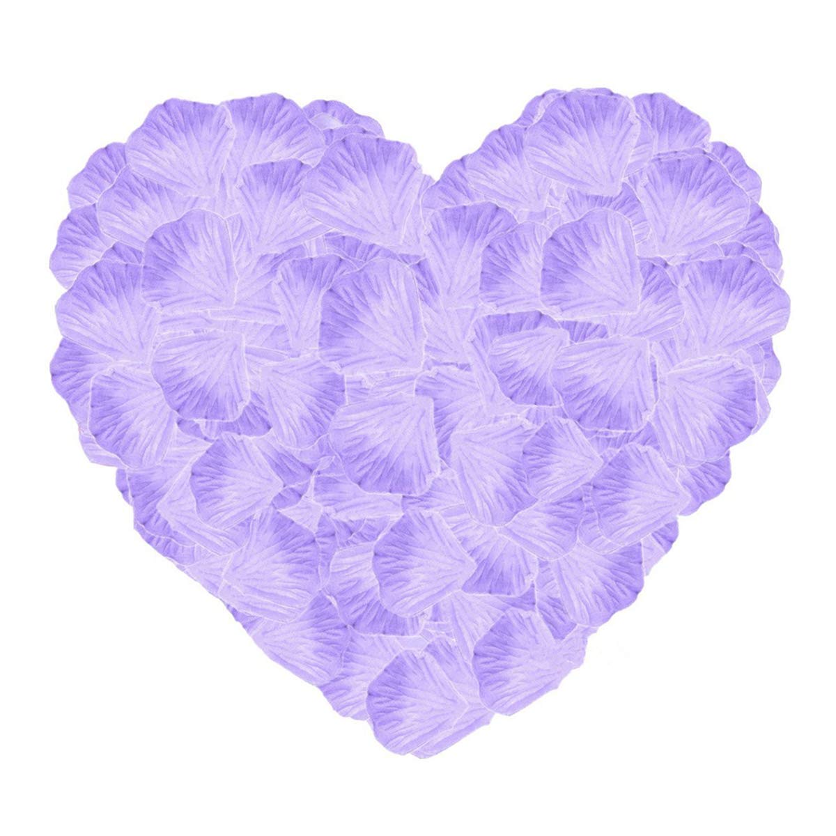 PASYOU 2000 Pcs Silk Petals, Artificial Rose Flower Petal Vase Home Decor Wedding Bridal Valentine's Day Decoration Garden Party Ceremony Wholesale - Purple White