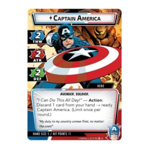 Marvel Champions The Card Game Captain America HERO PACK - Superhero Strategy Game, Cooperative Game for Kids and Adults, Ages 14+, 1-4 Players, 45-90 Minute Playtime, Made by Fantasy Flight Games