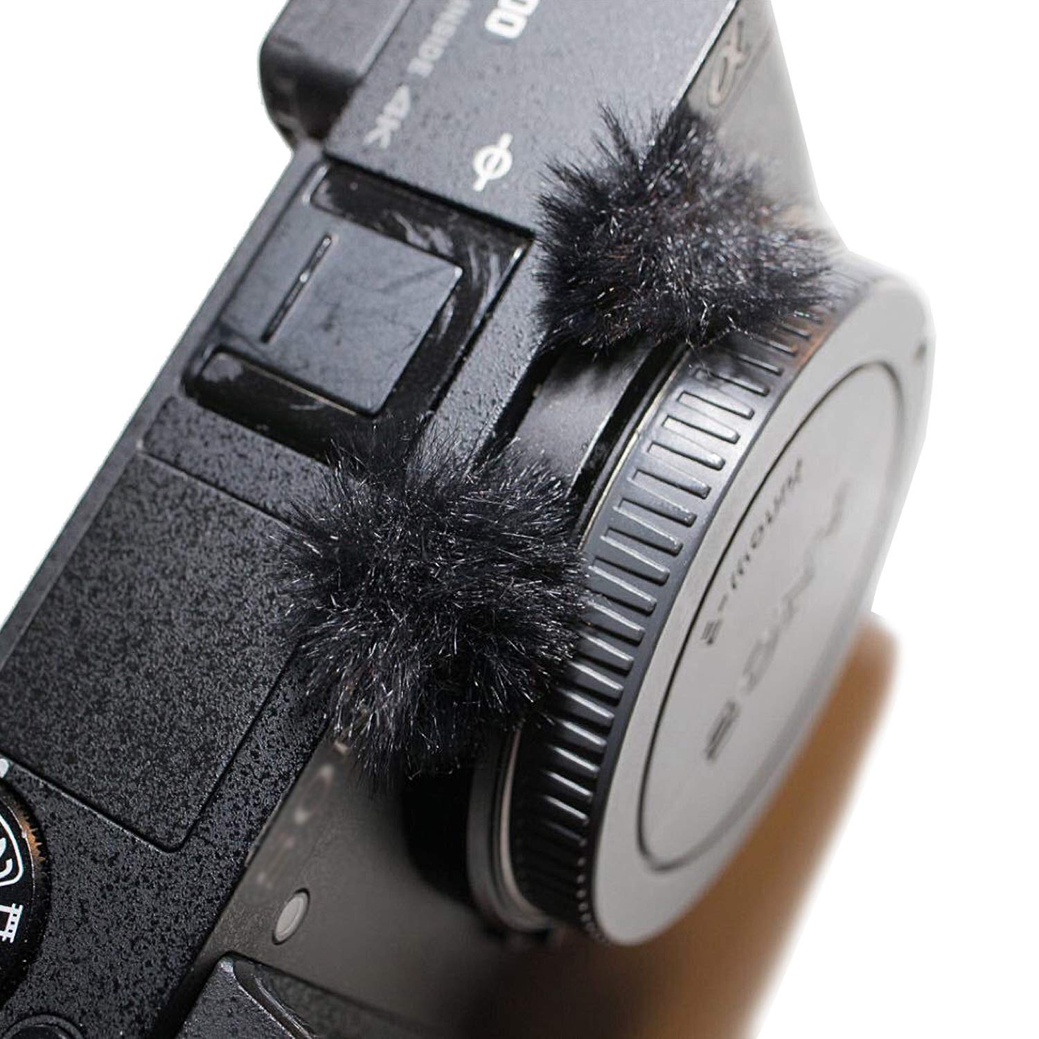 YOUSHARES Camera Mic Windscreen, 10 PCS Fur Wind Muff Wind Cover for Sony RX1 RX10 RX100 Digital Compact Cameras Built-in Microphone Outdoor Wind Filter