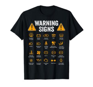 funny driving warning signs 101 auto mechanic gift driver short sleeve t-shirt