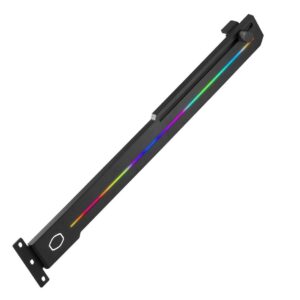 Cooler Master ELV8 Addressable RGB Vertical Universal Graphic Card Holder, Built-in ARGB Strip, Adjustable Length & Height Support (MAZ-IMGB-N30NA-R1) Black