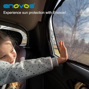 Enovoe Car Window Shade for Baby - (2 Pack) - Medium - 19" x 12" - Cling Car Sun Shade for Windows - Sun, Glare and UV Rays Protection for Your Child - Car Window Shades for Side Window