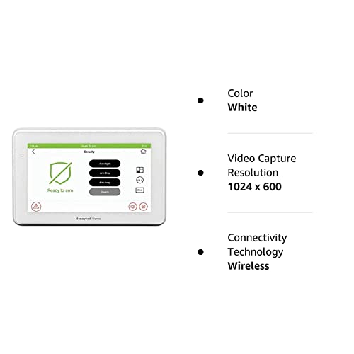 Intrusion Honeywell 6290W Touch Center 7" Color Wireless Touchscreen Keypad Alarm Control